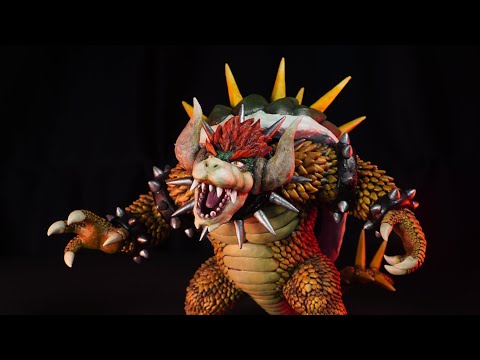 [콜라보] 클레이로 대난투 기가쿠파 만들기 / Sculpting Giga bowser in Super smash bros ...