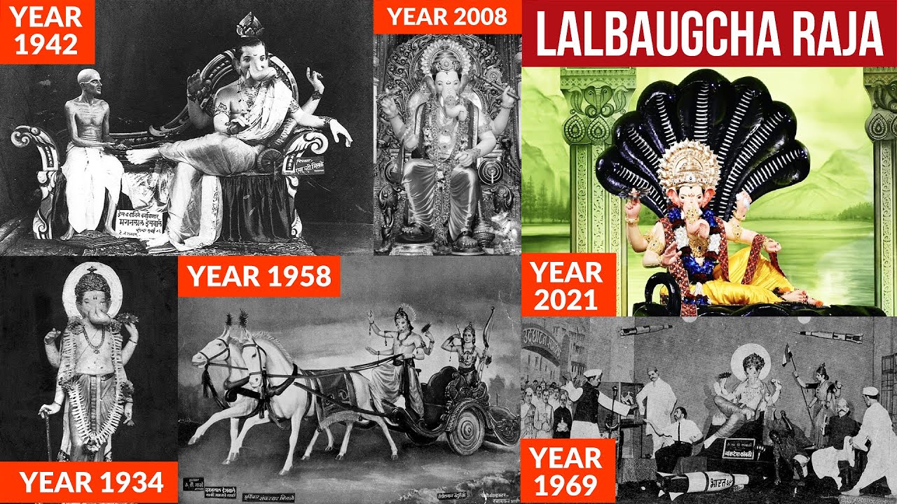 Lalbaugcha Raja | Rare Old Images from Year 1934 to 2021 (87 Years ...