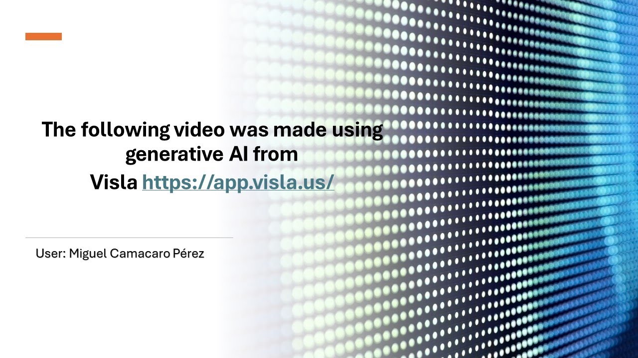 Example of the use of AI Generative to make a short video - YouTube