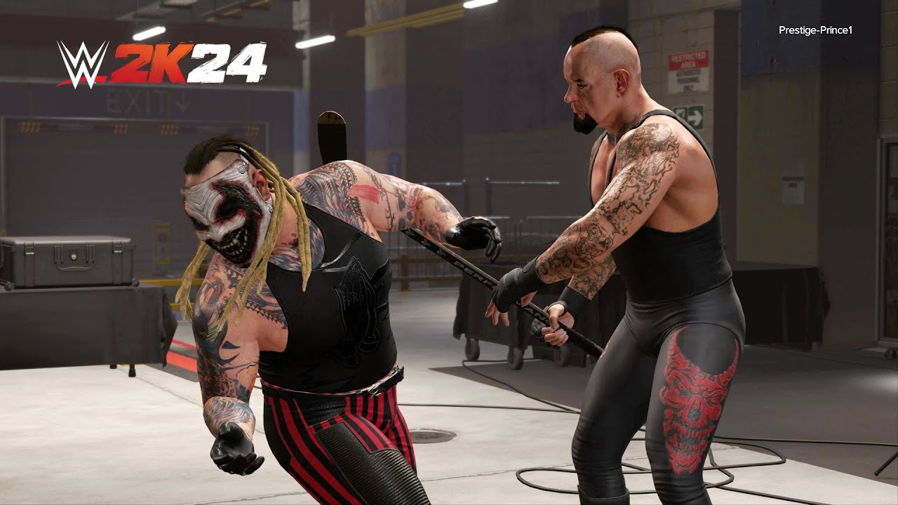 WWE 2K24 - The Fiend Vs The Undertaker BACKSTAGE BRAWL (PS5) - YouTube