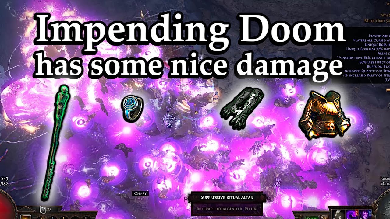 Delayed Impending Doom (Doom blast) build - Path of Exile (3.17 ...