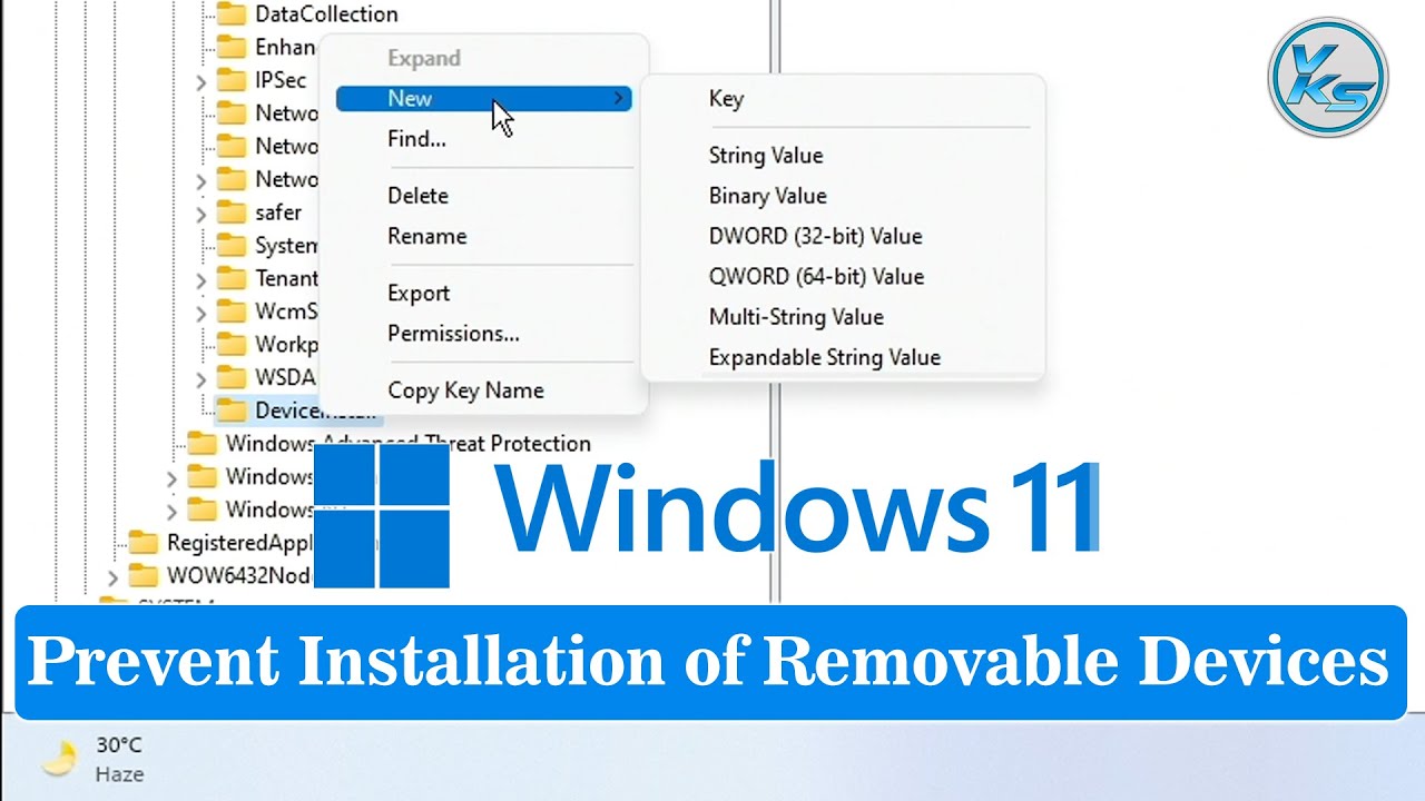 How To Prevent Installation of Removable Devices on Windows 11/10 - YouTube