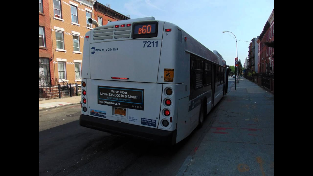 Sound recording of XD40 7211 on a Williamsburg Bridge Plaza-bound B60 ...