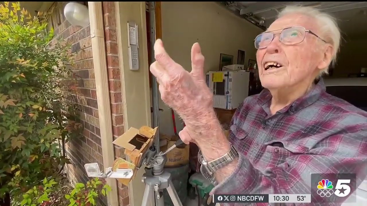 105-year-old man hopeful to chase 10th solar eclipse - YouTube