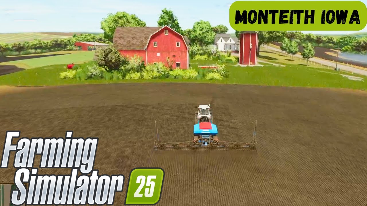 Crops Go In at Monteith, Iowa 3 FS25 Timelapse - YouTube
