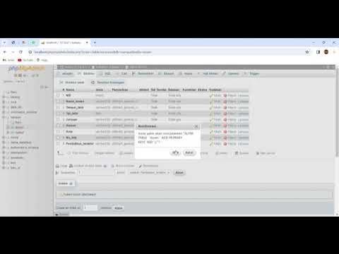 Cara menambahkan primarykey di suatu tabel - mysql/Localhost - YouTube