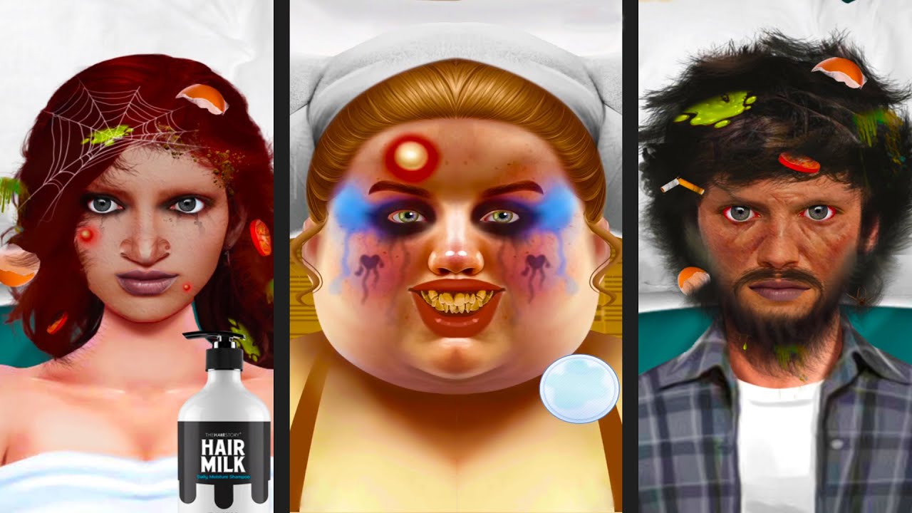 Asmr Spa Makeup And Makeover Animation Homeless People Transformation