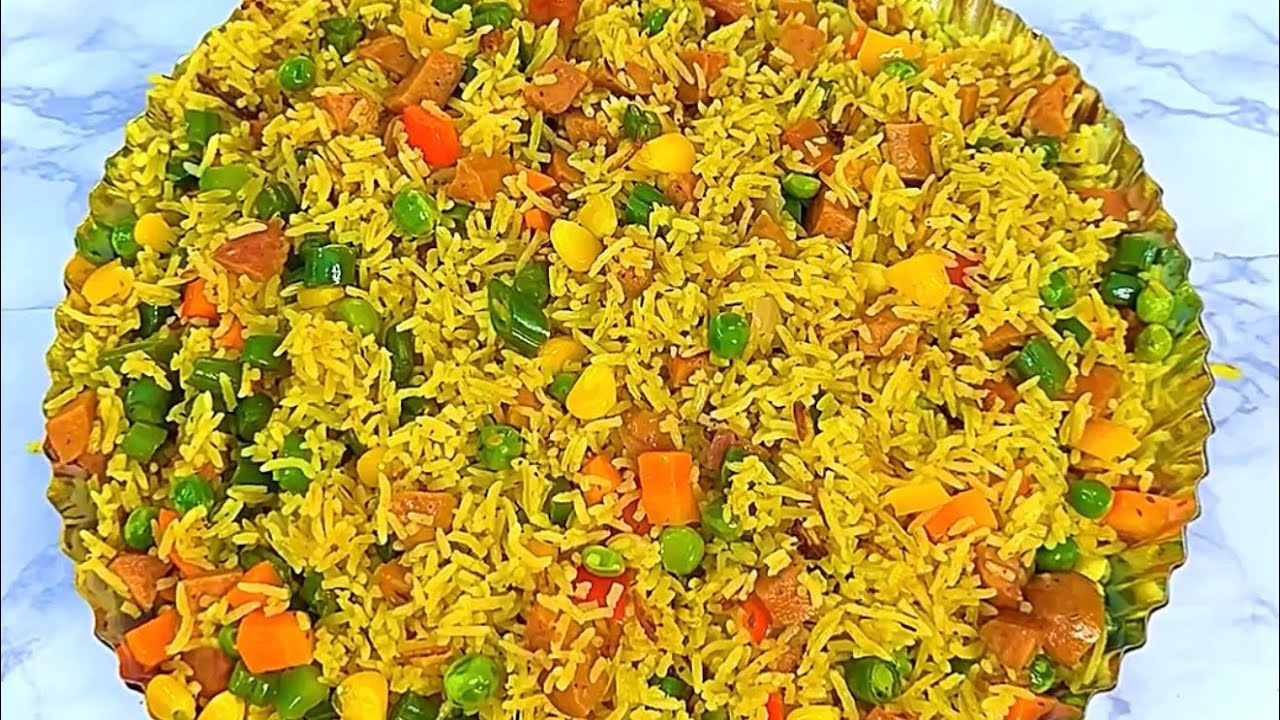 Sunday food coconut fried rice recipe - YouTube