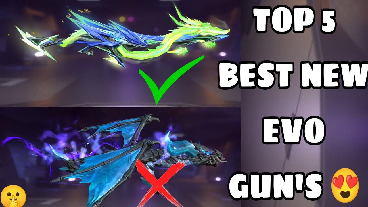 TOP 5 BEST😍UNDERRATED NEW EVO GUNS|FREEFIRE NEW EVENT|BEST EVO GUNS IN ...