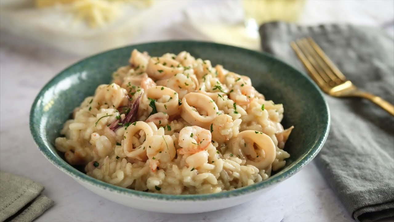Ledo Rizoto s lignjama i gamberima - YouTube