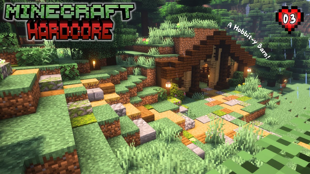 Caving Venture + Building A Hobbit Inspired Barn! | Lets Play HARDCORE ...
