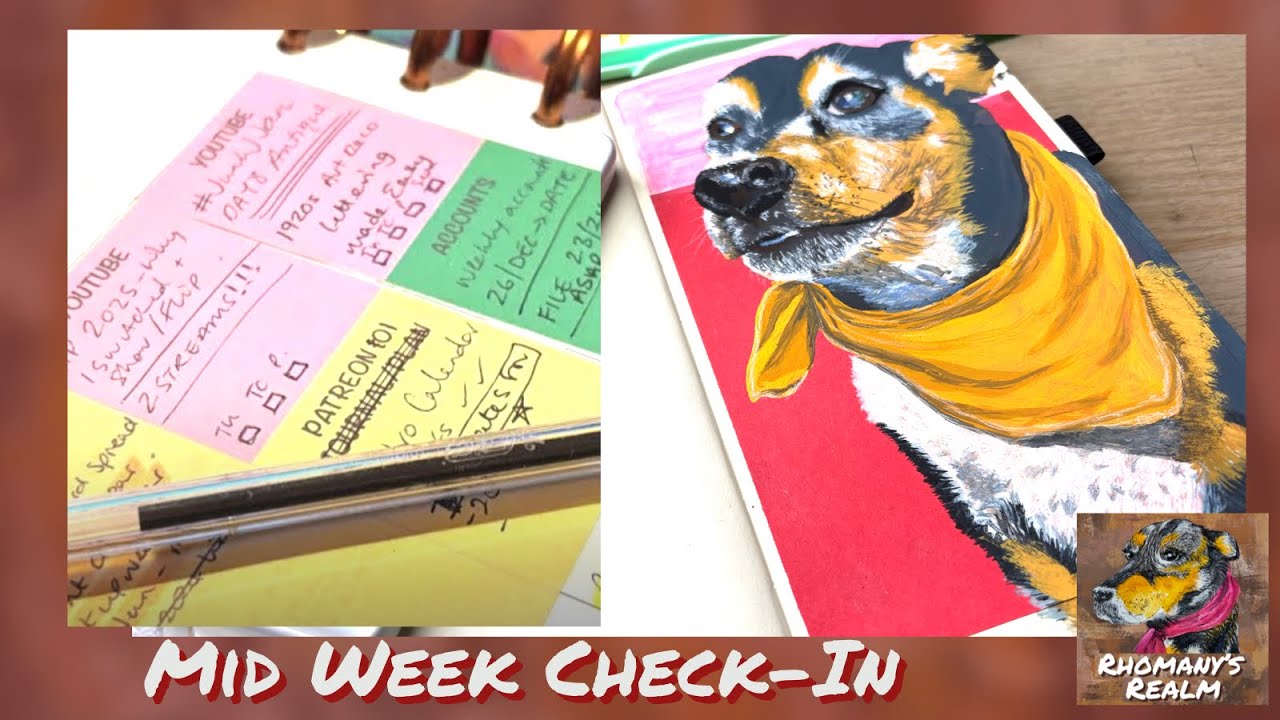 Plan & Art With Me Mid Week Check In 20-26th Jan - YouTube
