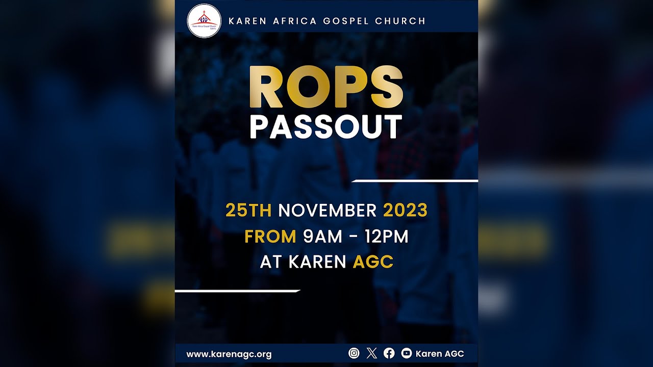 ROPES PASSOUT COHORT-1 EVENT | LIVE IN KAREN AGC CHURCH - YouTube