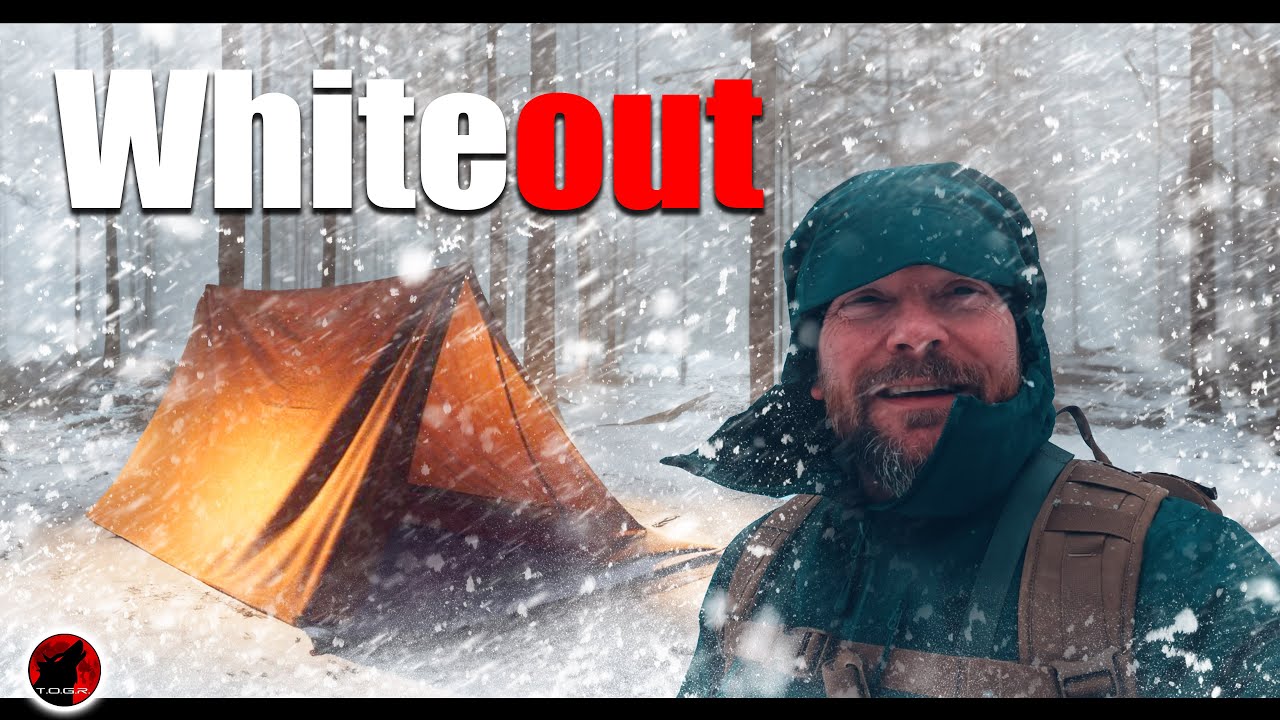 Caught in a Snow Storm - Heavy Deep Snow Winter Storm Day Camp - YouTube