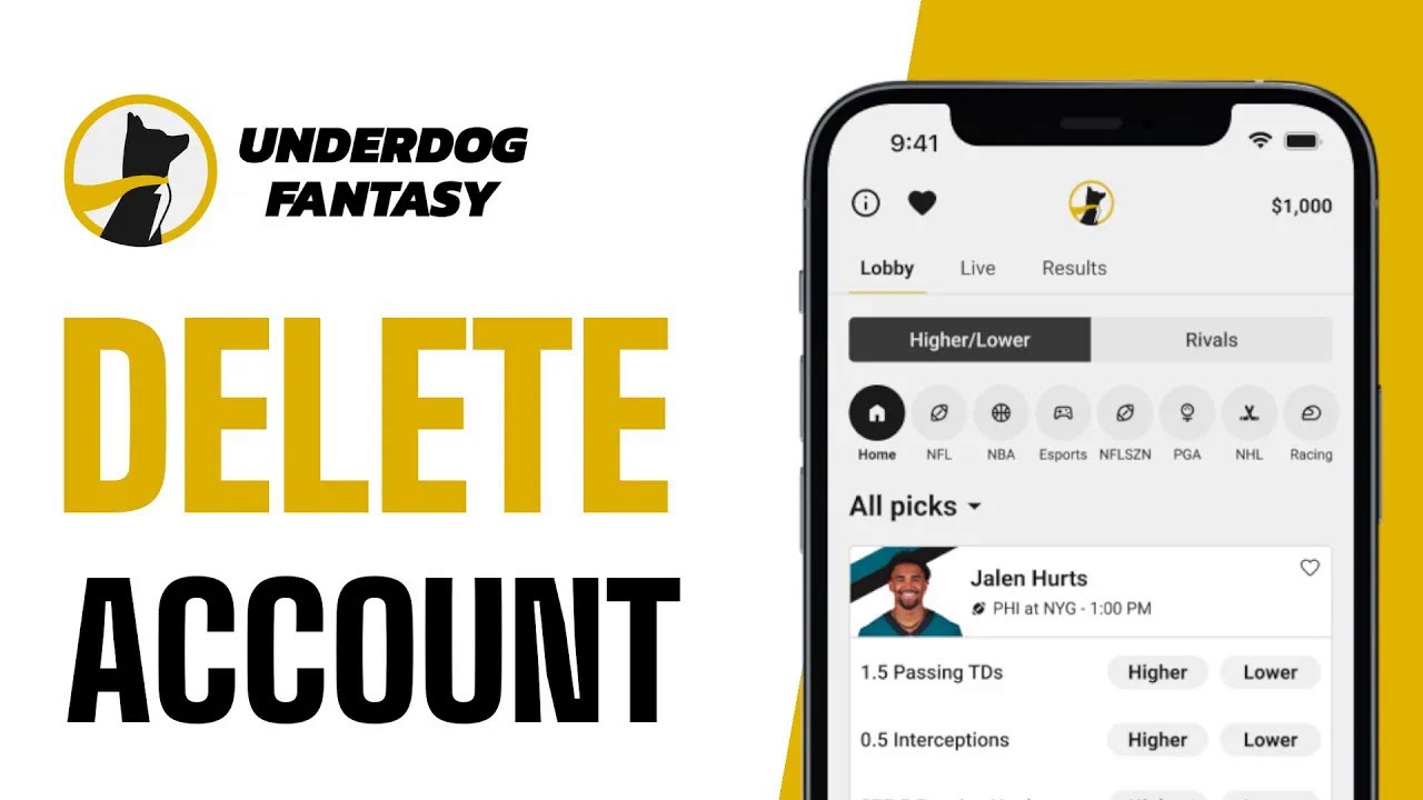How To Delete Underdog Fantasy Account - Easy Guide 2025 - YouTube