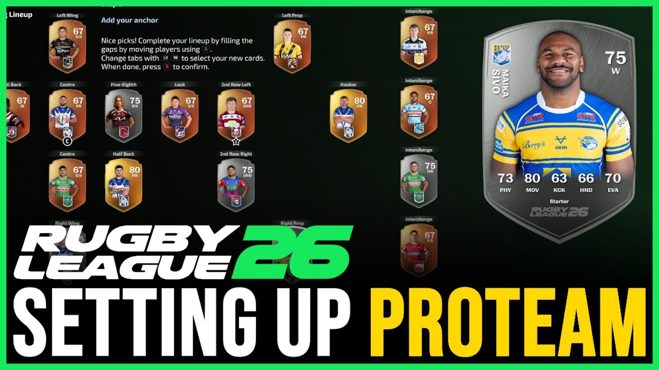 Setting Up + Opening FIRST Packs on Rugby League 26 ProTeam - YouTube