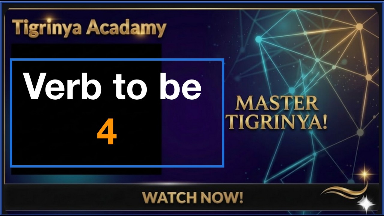 Tigrinya Academy -Video 5 - Grammar - YouTube