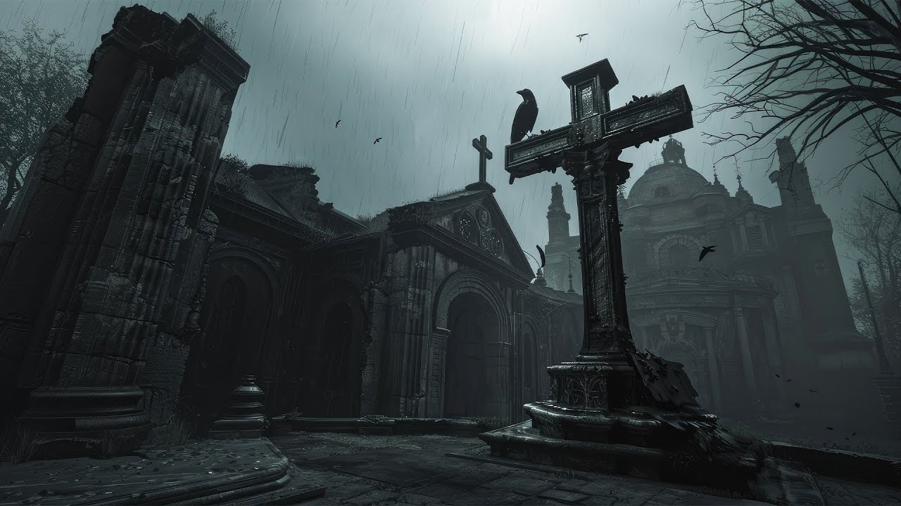 Gregorian Chant | A Stormy Day in an Ancient Monastery | Gentle ...