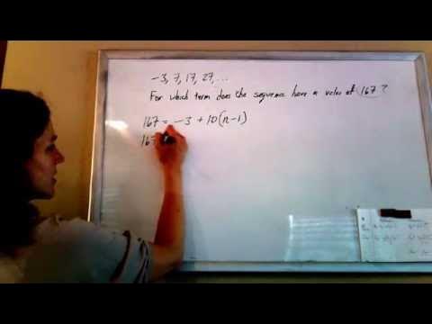 Find how many terms there are in an arithmetic sequence - YouTube