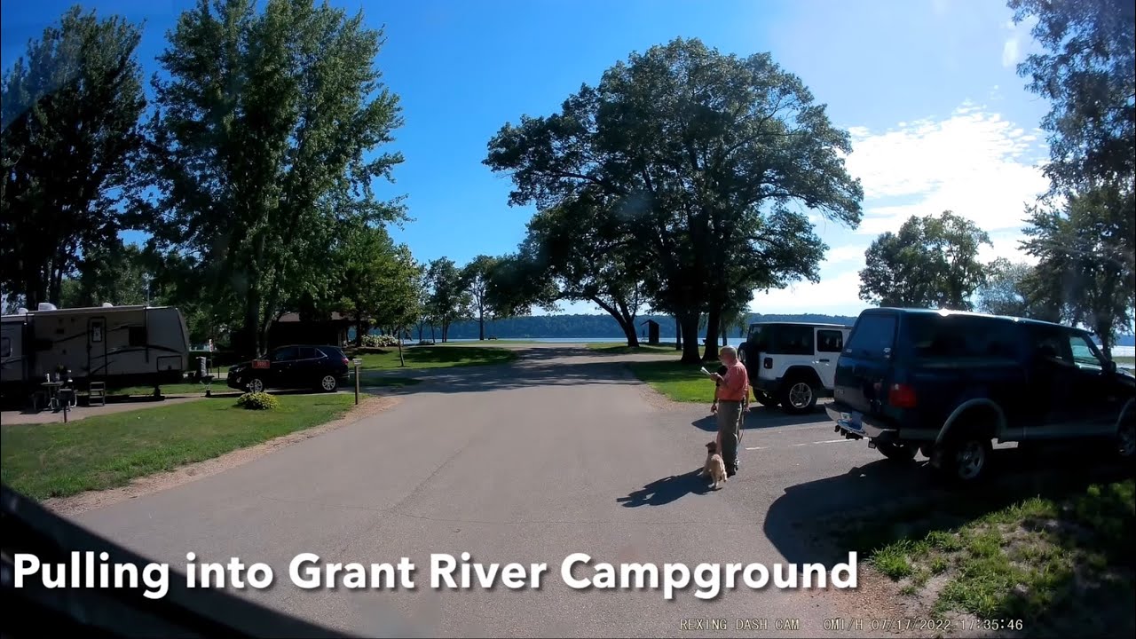 Grant River Campground Arrival in Pitosi, Wisconsin - YouTube