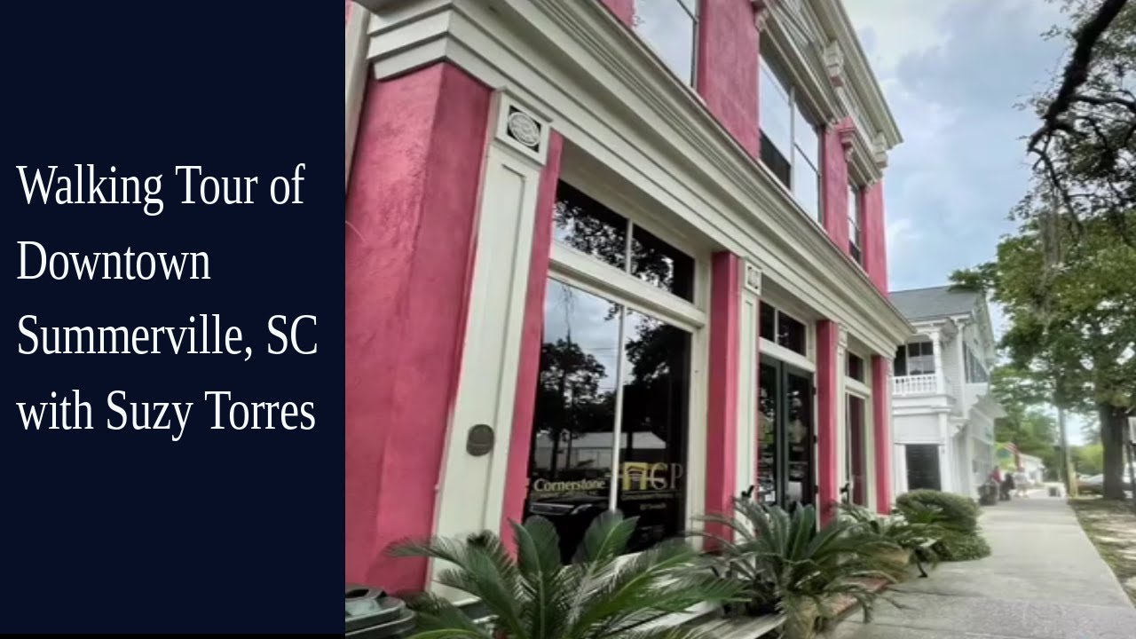 Walking Tour | Downtown Summerville SC | Suzy Torres - YouTube