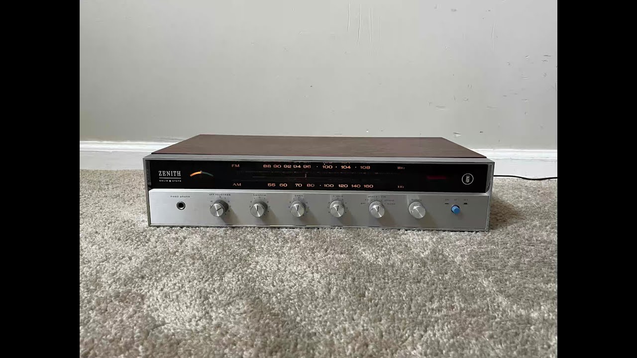 Zenith C440W Vintage Home Stereo Audio AM FM Receiver - YouTube