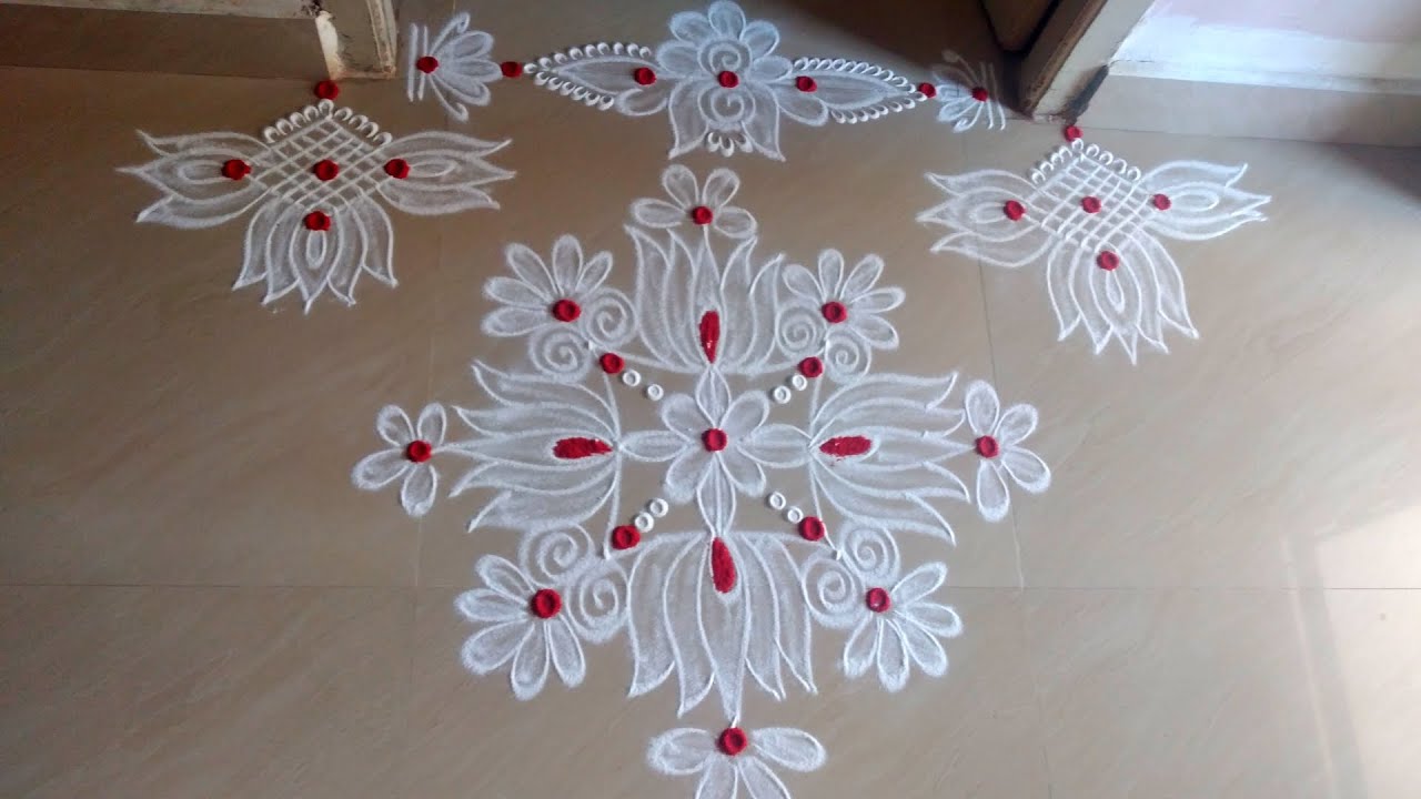 Authentic padi kolam || Pooja door decoration ||Nilaivasal alangaram ...