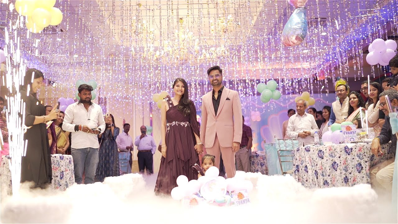 Evanya birthday party | Mermaid theme | Cinematic video | Vijan Mahal ...
