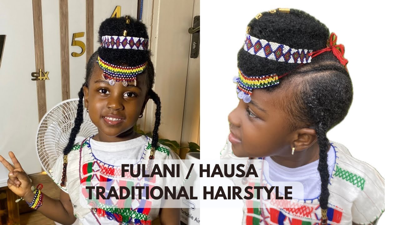 Heres The Fulani Hausa Inspired Hairstyle I Did For Jayna For Her 8418