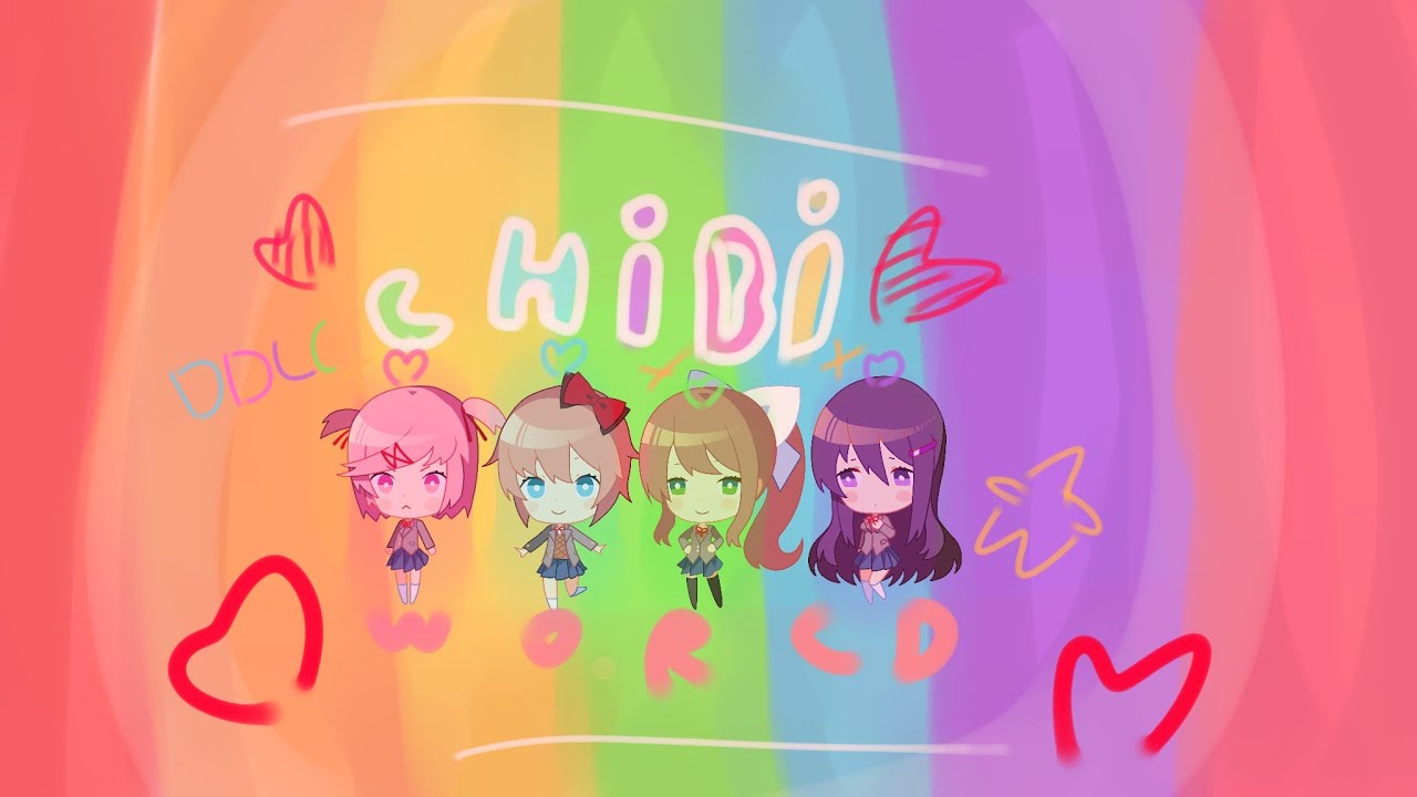 the chibi world -Sayori, Natsuki, Yuri, Monika, MC- ¡Doki Doki ...