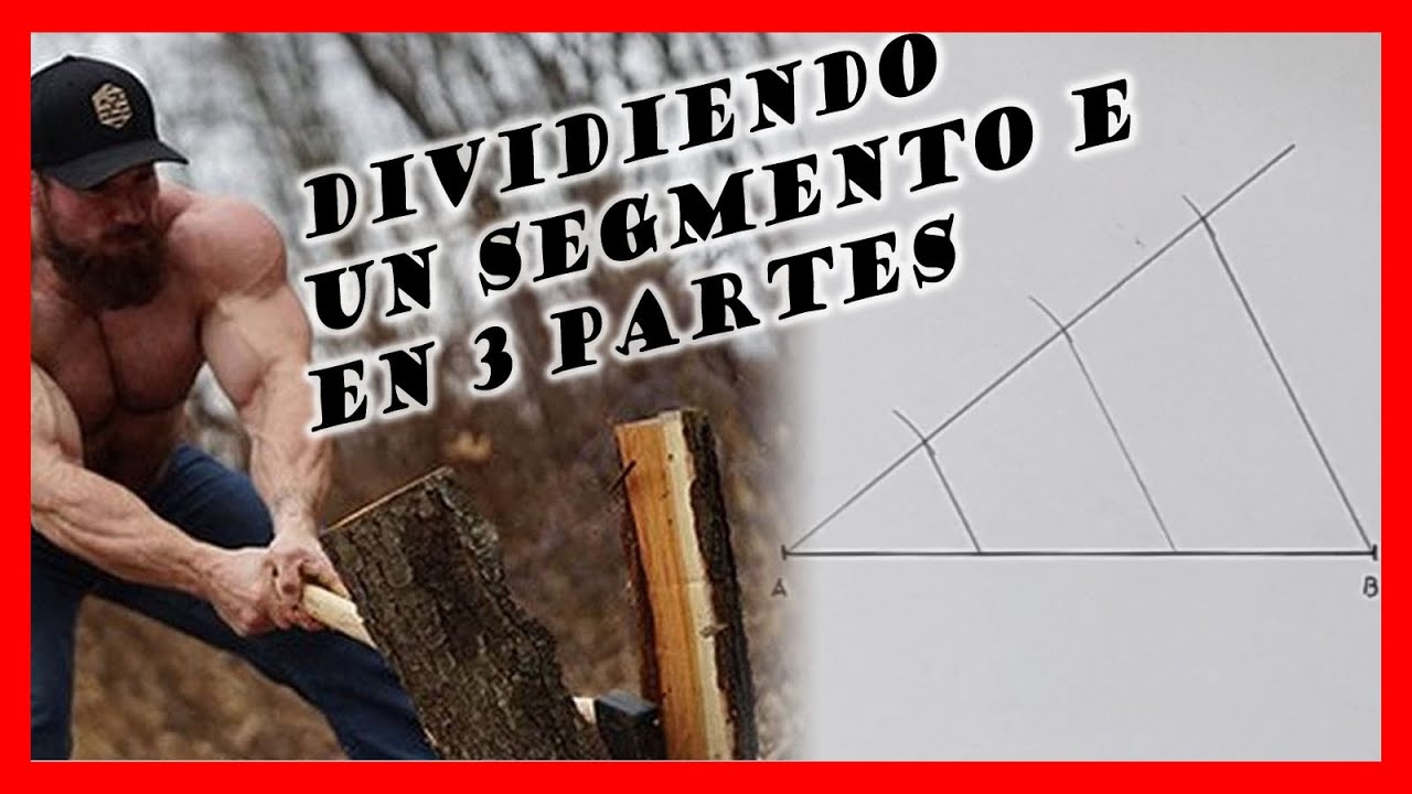 🔪 DIVIDIR un segmento en 3 partes iguales 🤨 - YouTube