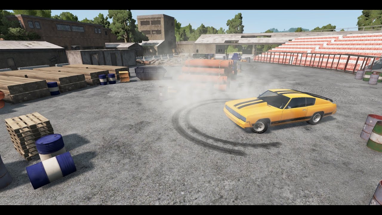 Junkyard burnout | BeamNG.drive - YouTube