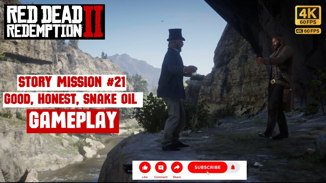 #21 Good, Honest, Snake Oil | RED DEAD REDEMPTION 2 GAMEPLAY [4k UHD ...