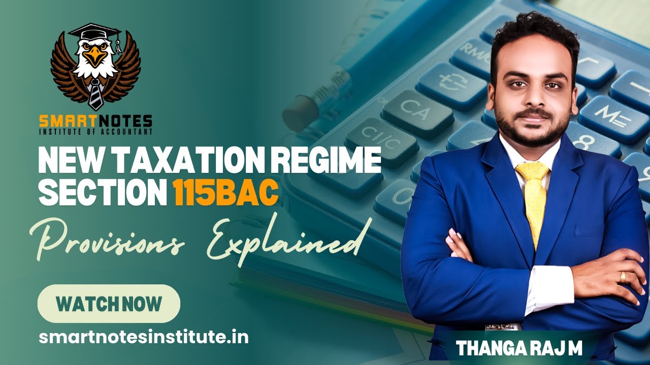 D36.1 | New Taxation Regime | Sec 115BAC | Provisions Explained - YouTube