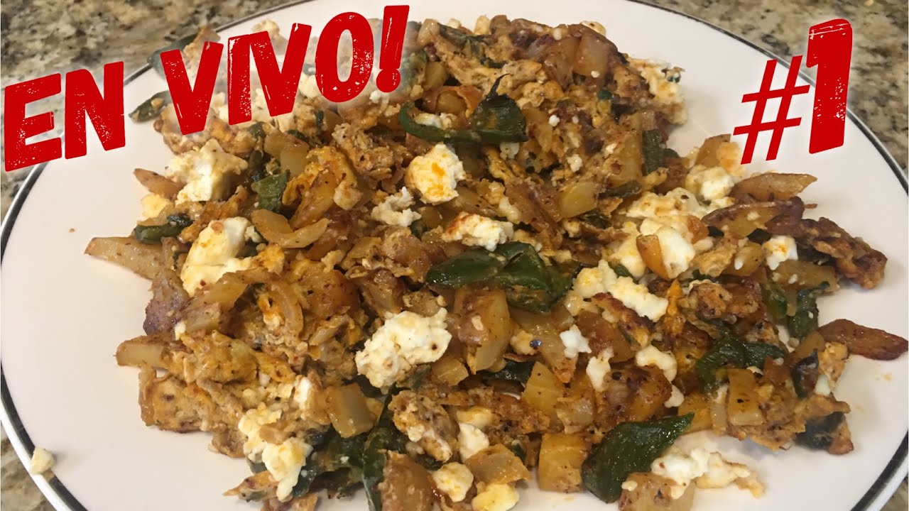 En Vivo. preparándome unos huevitos poblanos en salsa macha 🔥 - YouTube