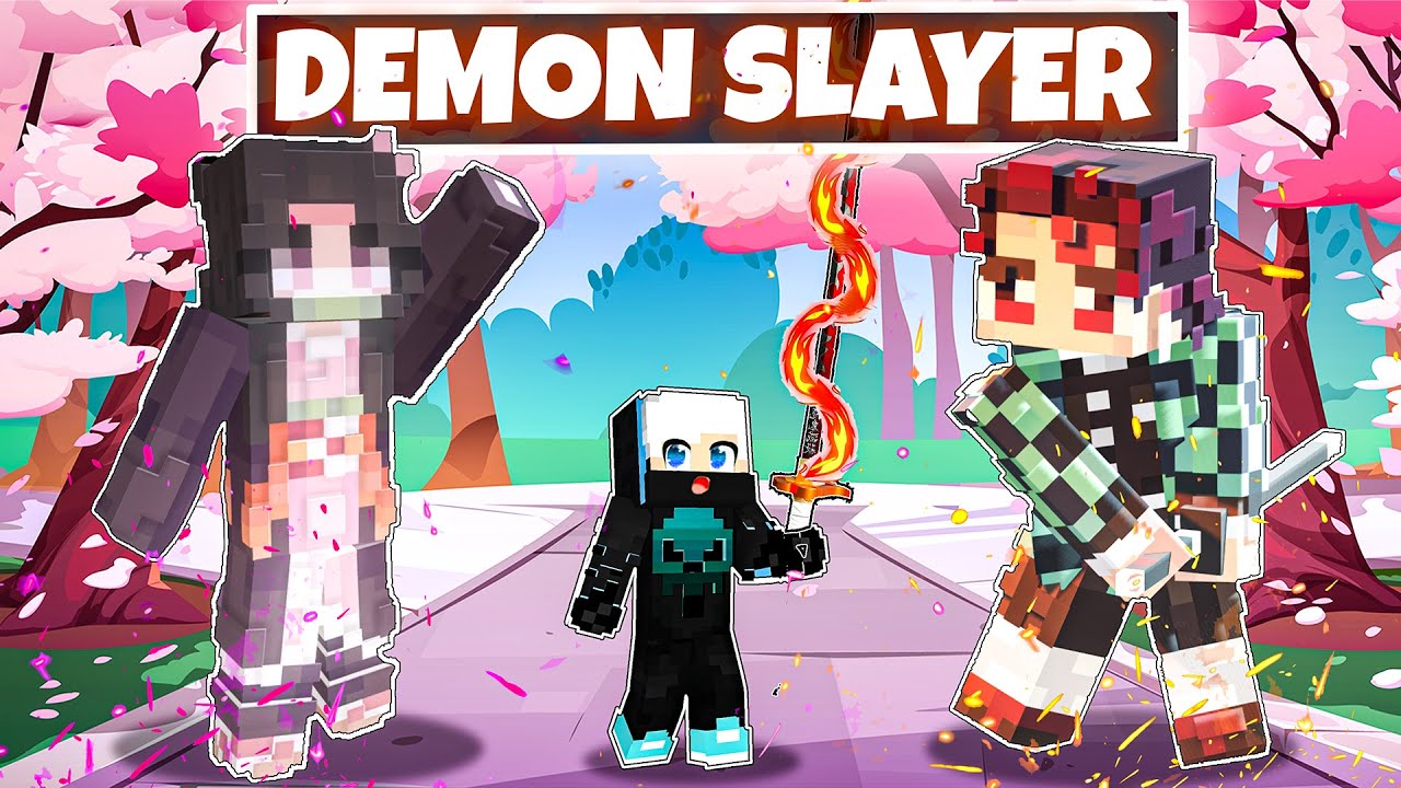 Having A DEMON SLAYER FAMILY In Minecraft (Hindi) - YouTube