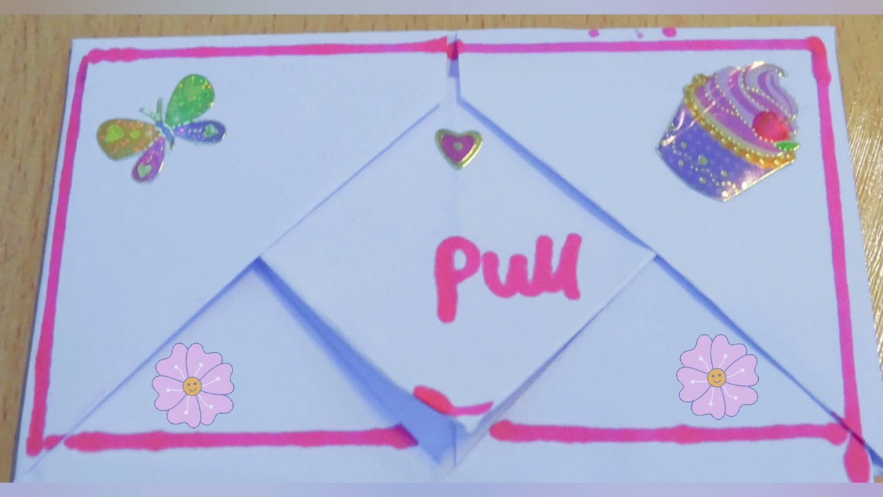 How to make pull out card | Hand made mother's day gift card - YouTube