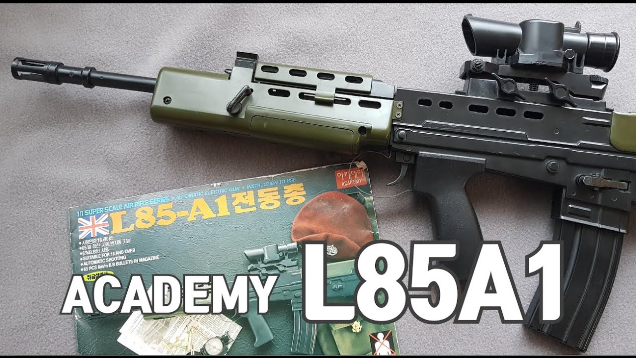 한국 최초의 전동총 ' 아카데미L85A1' 리뷰 Korea's First Airsoft Electric Gun 'Academy ...