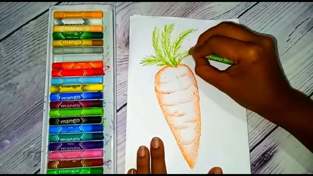 How to draw carrot easy | kids art | Be genius kids - YouTube