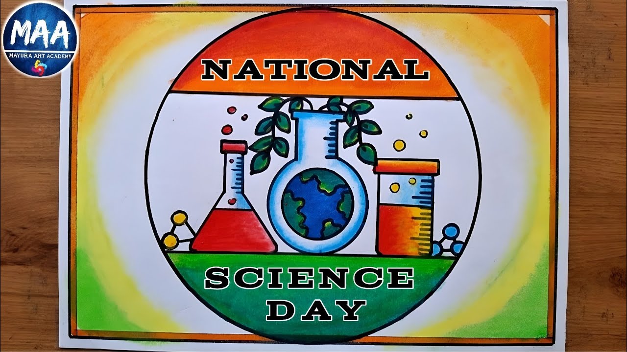 National Science Day Drawing | Science Day Drawing Easy | National ...