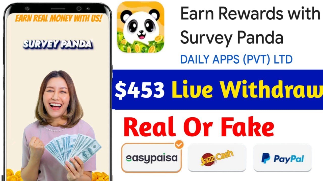 Earn Rewards With Survey Panda App | Survey Panda App Withdrawal Proof | Survey Panda Real or ...