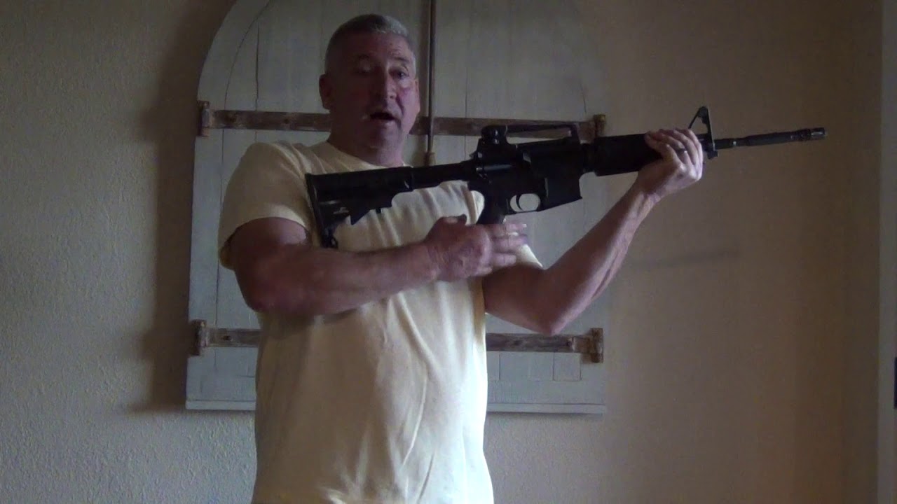 AR-15 shooting stance - YouTube