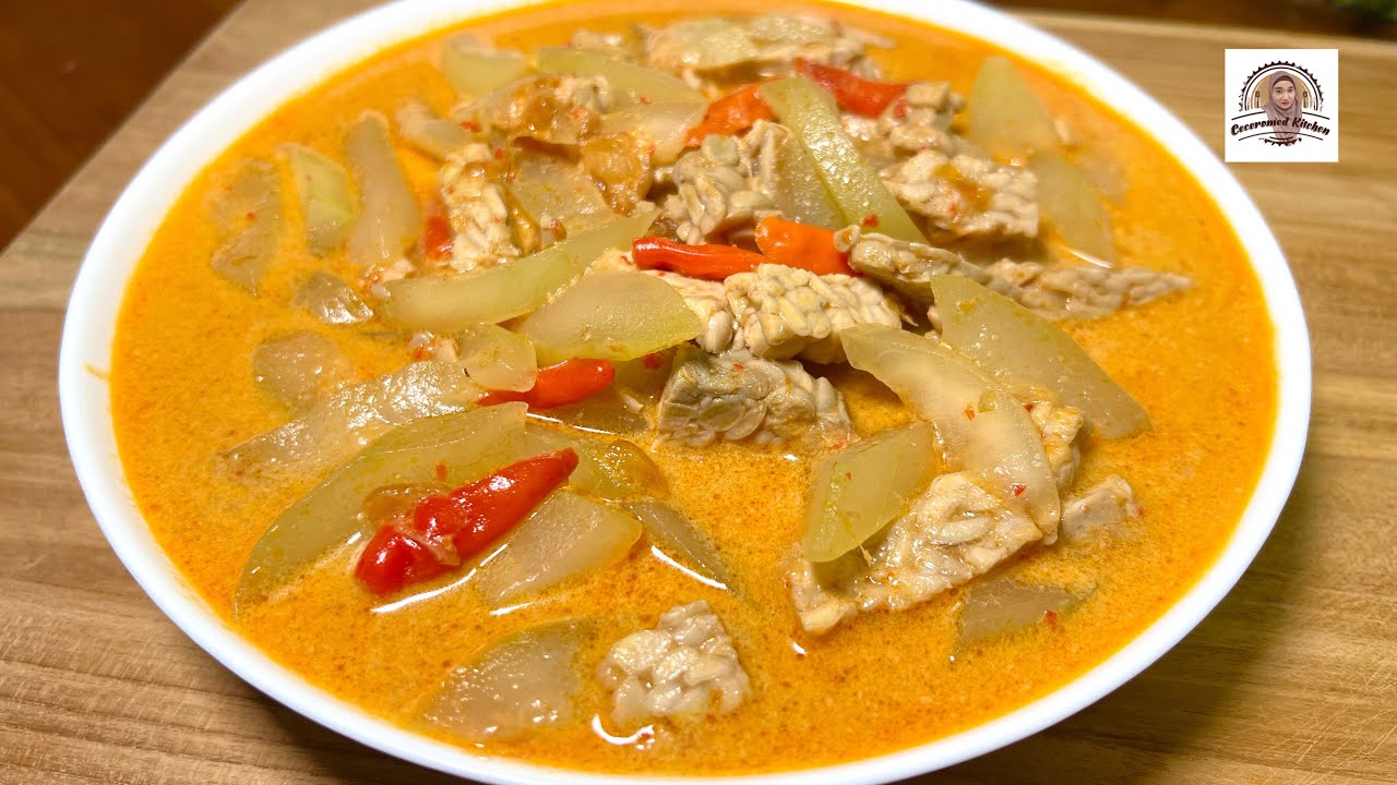 TEMPE HAMPIR BUSUK DAN LABU AIR DIMASAK LODEH PEDAS, MANTAP... - YouTube