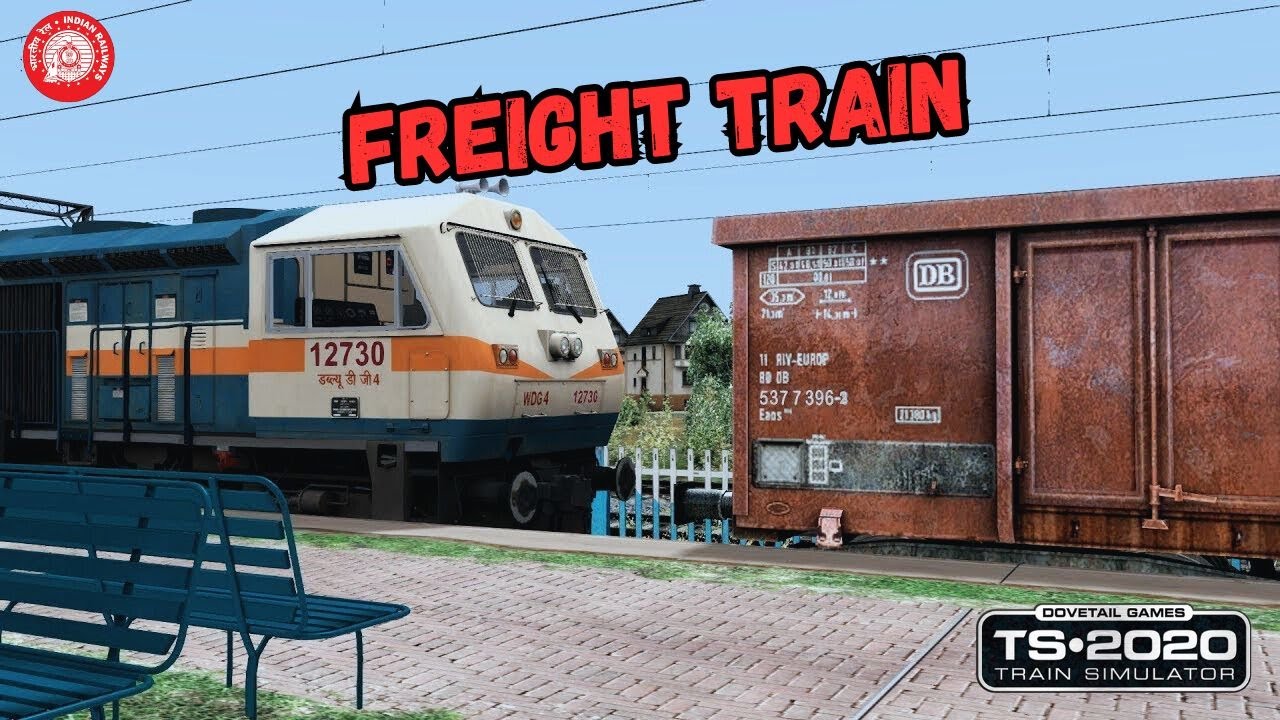 WDG-4 Twins Coupling with Realistic Freight Train & Departs | Two Trains Crossing | @HintsGamerz ...
