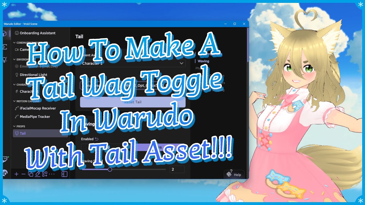 How To Make A Tail Wag Toggle In Warudo With Tail Asset!!! - YouTube