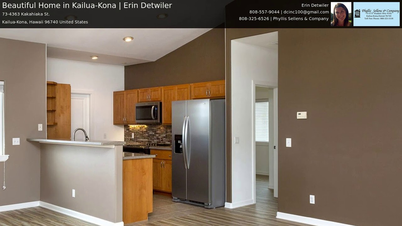 Beautiful Home in Kailua-Kona | Erin Detwiler - YouTube