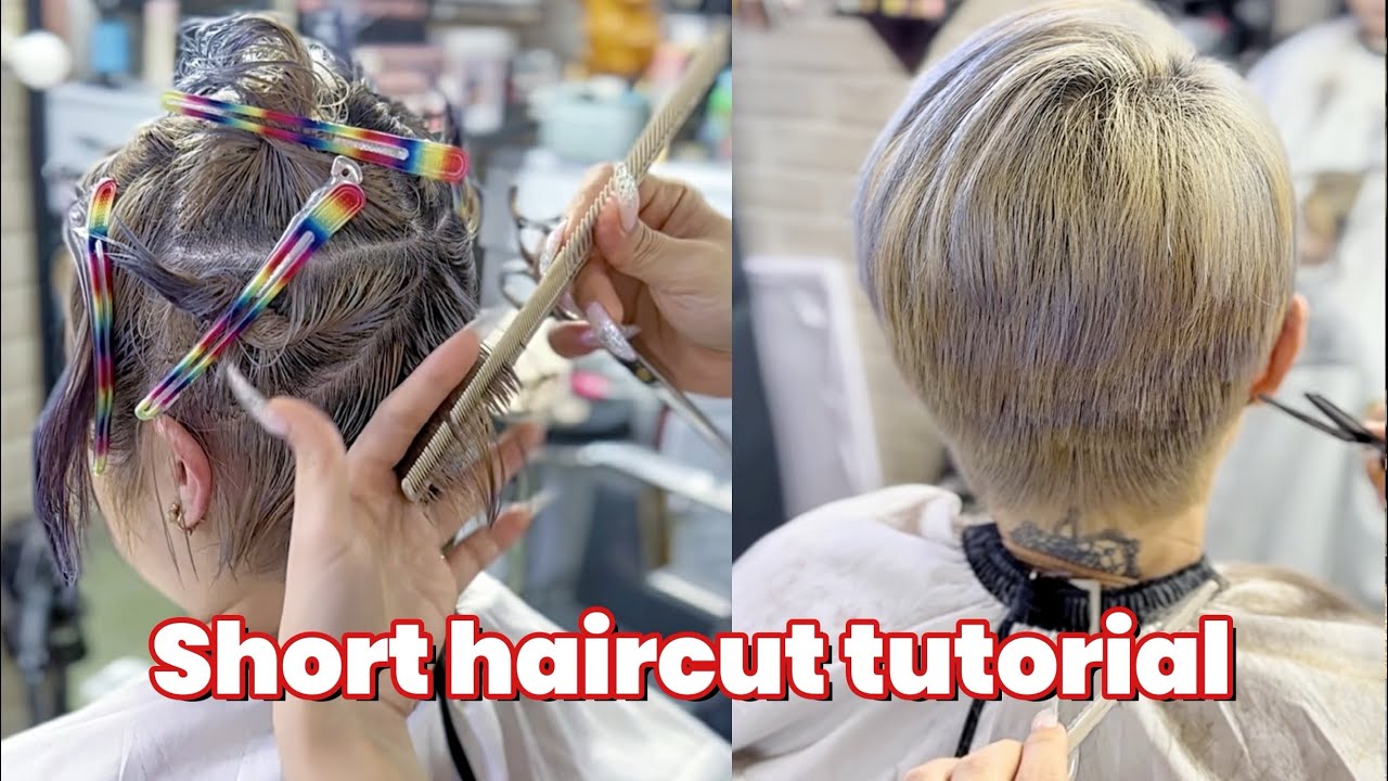 Short Hair Cutting | Haircut Tutorial - YouTube