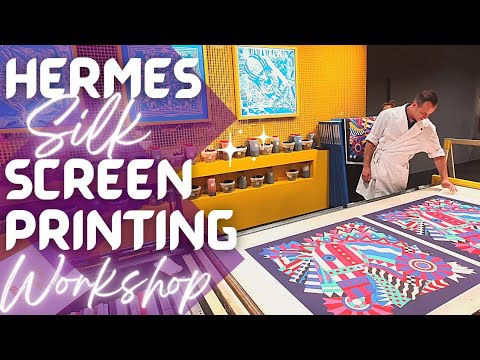 HERMÈS SILK SCREEN PRINTING & THE LYONNAISE TECHNIQUE! - YouTube