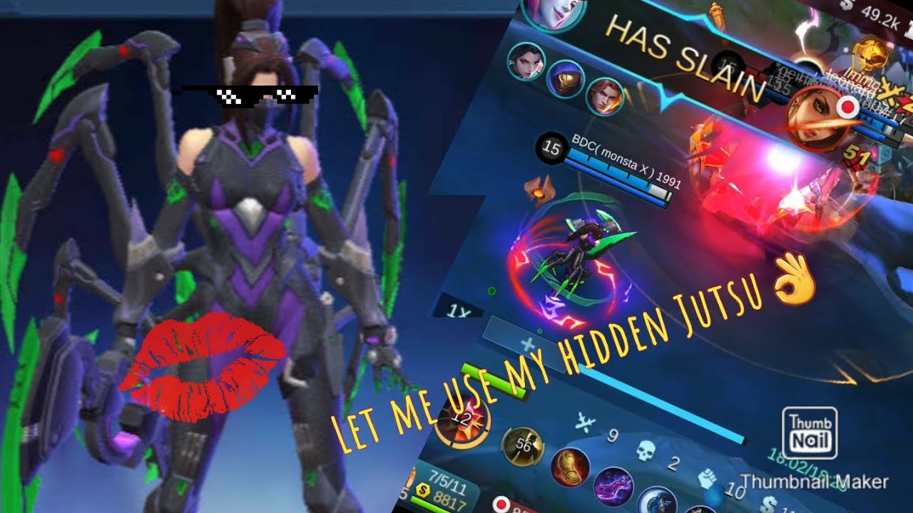 MLBB Amateur Gamer: (HANABI Venom Nephila) for 1st rank of the season ...