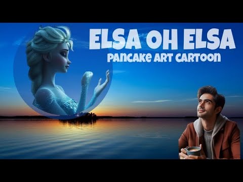 cara membuat buat pancake art cartoon Elsa Frozen kue Lukis Elsa Frozen ...